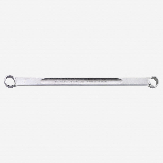 Stahlwille 220 Double Ended Ring Spanner, Extra Long 15 Deg. Offset, 12 ...
